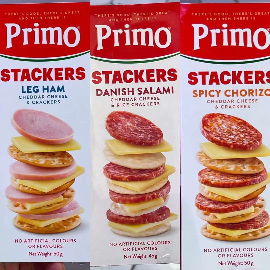代购 澳大利亚进口 PRIMO辣香肠脆饼/丹麦莎乐美脆饼 2盒