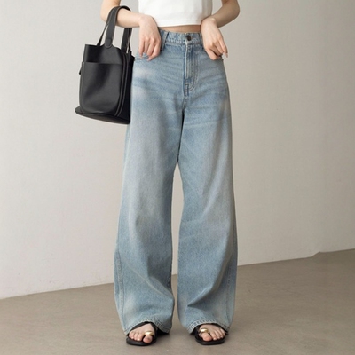 东京胖黄瓜日本代购 WEGO 女款 阔腿牛仔裤 WE26SS12-L0001