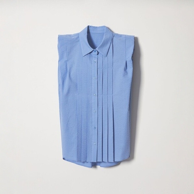 东京胖黄瓜日本代购 EMMEL REFINES 女款 褶皱衬衫 0015