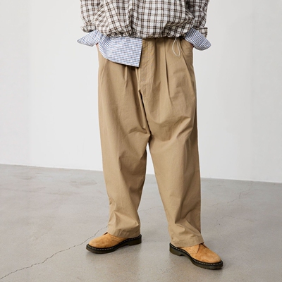 BEAMS / Dungaree 2P Trousers 春夏双褶轻盈休闲裤 男款 1150