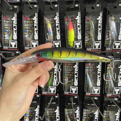 BRAIDED深海游侠拖钓米诺大舌板潜深远投假饵海钓饵11至14cm 8129