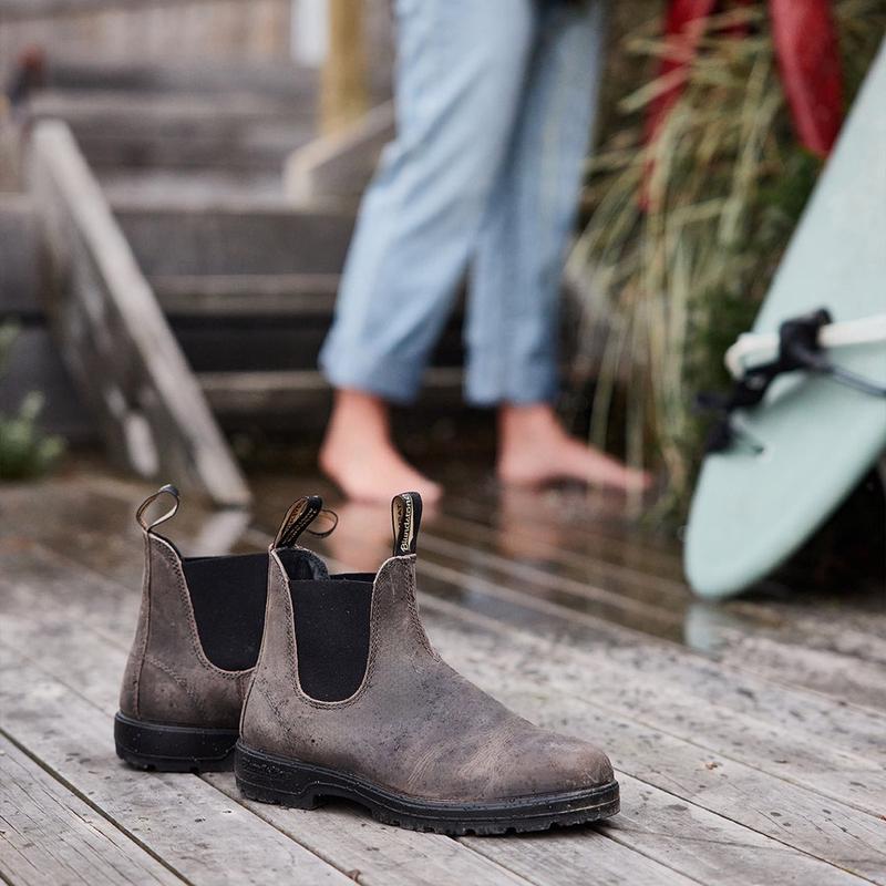 代购Blundstone 2446女士切尔西靴防滑耐磨弹力厚底轻质百搭短靴