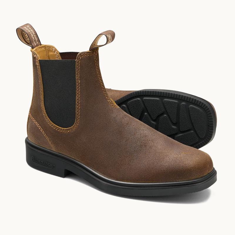 代购Blundstone 2581女士切尔西靴低跟复古潮流穿搭方头绒面短靴