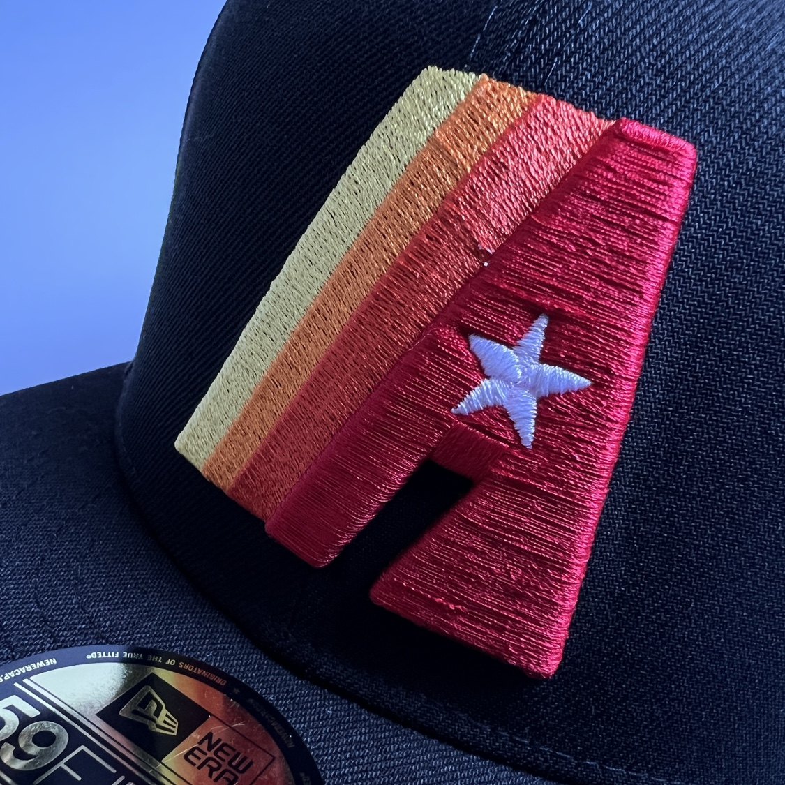 MLB休斯顿太空人HOUSTON ASTROS遮阳防晒New Era棒球帽子59FIFTY
