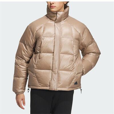 阿迪男装时尚潮流立领保暖羽绒服