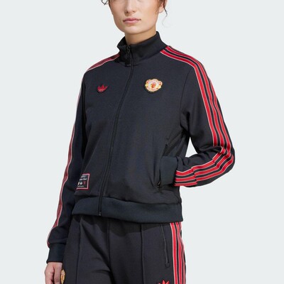 阿迪达斯三叶草女装立领夹克外套