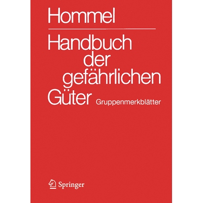 预订 Handbuch der gefährlichen Güter. Gruppenmerkblätter 9783662716892