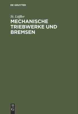 【预订】Mechanische Triebwerke und Bremsen 9783486740806
