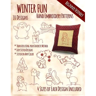 预订 Winter Fun Hand Embroidery Patterns: 9781530667727