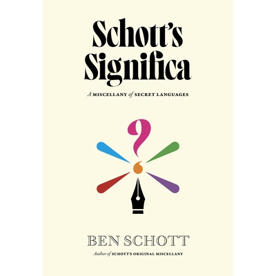 预订 Schott’s Significa: A Miscellany of Secret Languages 9781523532261