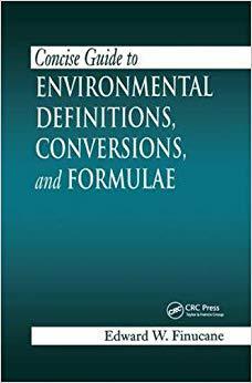 【预售】Concise Guide to Environmental Definitions, Conversions, and Formulae