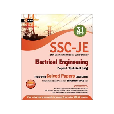 [预订]Ssc 2020: Junior Engineer Paper I - Electrical Engineering - Topic-Wise Solved Papers 2008-2018 9789389718157