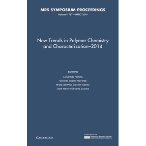 预订 New Trends in Polymer Chemistry and Characterization - 2014 Volume 176 聚合物化学与表征新趋势 - 2014 9781605117447