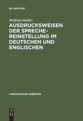 【预订】Ausdrucksweisen der Sprechereinstellung im Deutschen und Englischen 9783484102958
