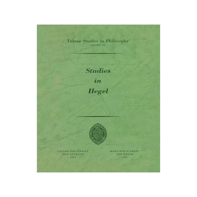 预订 Studies in Hegel