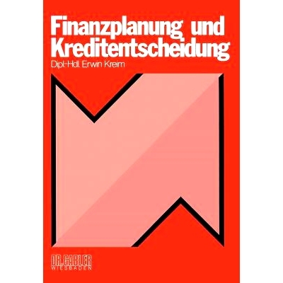 预订 Finanzplanung und Kreditentscheidung: 9783409400619