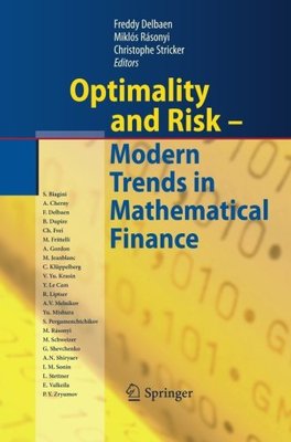 【预订】Optimality and Risk - Modern Trends in Mathematical Finance