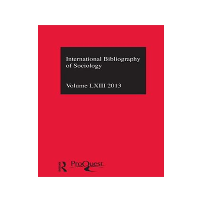 预订 IBSS: Sociology: 2013 Vol.63
