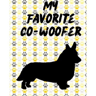 预订 My Favorite Co-Woofer: Furry Co-Worker Pet Owners For Work At Home Canine Belton Mane Dog Lovers Barrel Chest Brind