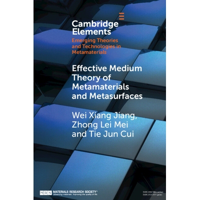 预订 Effective Medium Theory of Metamaterials and Metasurfaces 超材料和超表面的有效介质理论 9781108819183