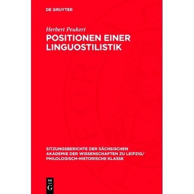 预订 Positionen einer Linguostilistik: 9783112711507