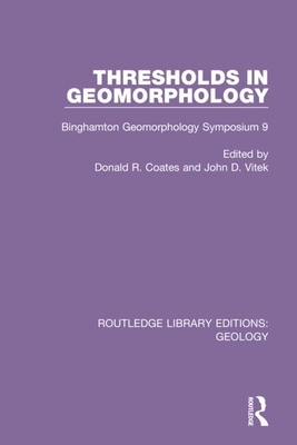 【预订】Thresholds in Geomorphology