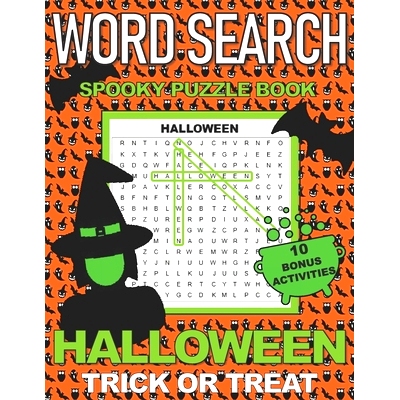 预订 Word Search Spooky Puzzle Books Halloween: Over 50 Word Searches PLUS 10 BONUS ACTIVITIES with a Spooky Holiday the