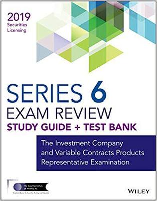 【预售】Wiley Series 6 Securities Licensing Exam Review 2019 + Test Bank: The Investment Company and Variable Cont...