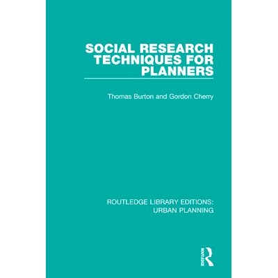 预订 Social Research Techniques for Planners 规划人员的社会研究技术: 9781138487819