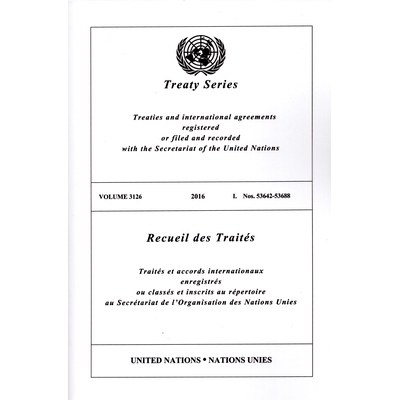预订 Treaty Series 3126 条约系列 3126: 9789219100312
