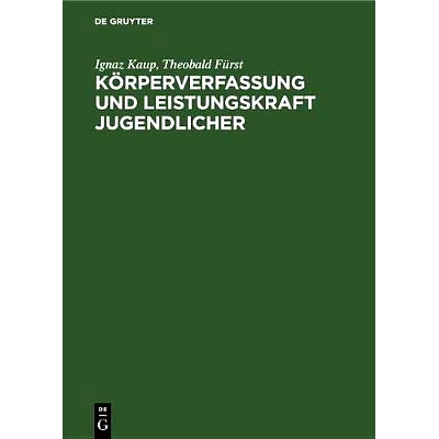 预订 Körperverfassung und Leistungskraft Jugendlicher: 9783486759945