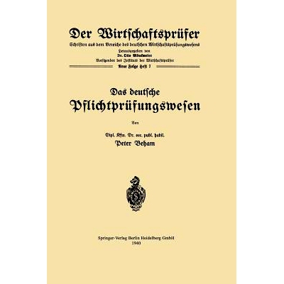预订 Das deutsche Pflichtprüfungswesen: 9783662019436