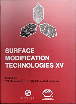 【预售】Surface Modification Technologies XV
