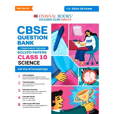 预订 Oswaal CBSE Question Bank Class 10 Science, Chapterwise and Topicwise Solved Papers For Board Exams 2025: 978935958