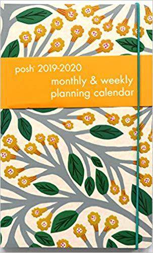 【预售】Posh: Trumpet Vines 2019-2020 Monthly/Weekly Planning Calendar_虎窝淘