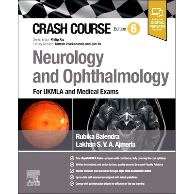 预订 Crash Course Neurology and Ophthalmology: For UKMLA and Medical Exams: 9780443115561