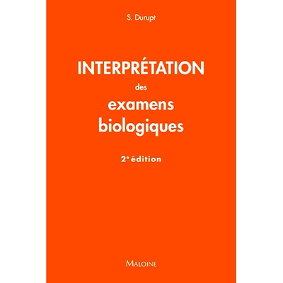 预订 Interprétation des examens biologiques 生物学检查的解释: 9782224036546