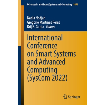 预订 International Conference on Smart Systems and Advanced Computing (SysCom 2022) 智能系统与高级计算国际会议 2022 / 会