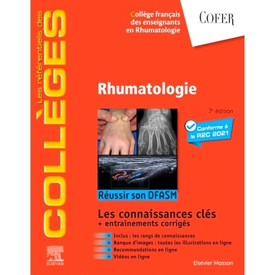 预订 Rhumatologie: Réussir Son Dfasm - Connaissances Clés 风湿病学：在 Dfasm 中取得成功 - 关键知识: 9782294769757