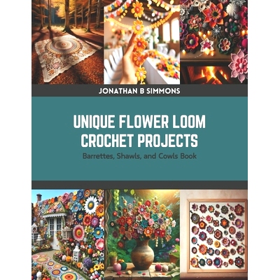 预订 Unique Flower Loom Crochet Projects: Barrettes, Shawls, and Cowls Book: 9798875629389