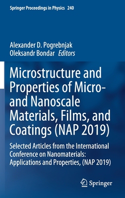 【预订】Microstructure and Properties of Micro- and Nanoscale Materials, Films, and Coatings (NAP 2019)