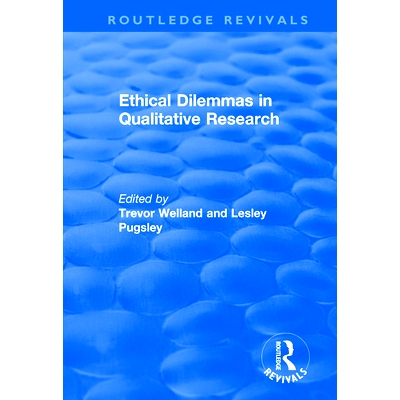 预订 Ethical Dilemmas in Qualitative Research 定性研究中的伦理困境: 9781138734265
