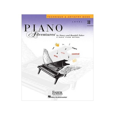 3B级技艺 菲伯尔钢琴基础教程 英文原版 Piano Adventures, Level 3B, Technique & Artistry