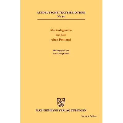 预订 Marienlegenden aus dem Alten Passional: 9783484200388