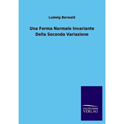 预订 Una Forma Normale Invariante Della Seconda Variazione: 9783846033531