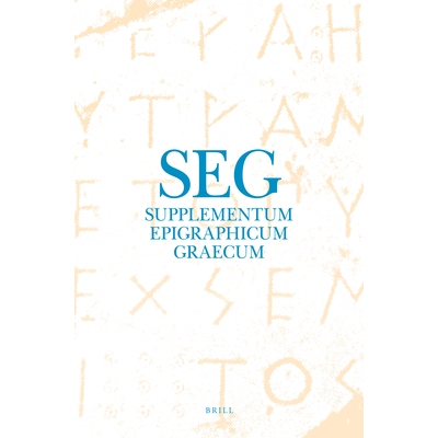 预订 Supplementum Epigraphicum Graecum, Volume LXX (2020): 9789004754256