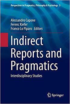 【预售】Indirect Reports and Pragmatics: Interdisciplinary Studies