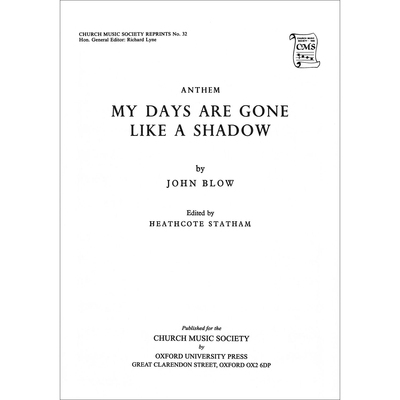 预订 My days are gone like a shadow 我的日子如影随形: 9780193952942