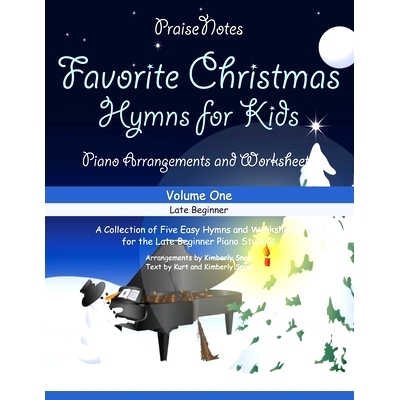 预订 Favorite Christmas Hymns for Kids (Volume 1): A Collection of Five Easy Christmas Hymns for the Early and Late Begi
