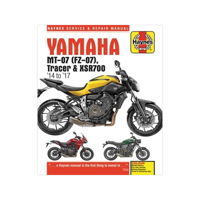 [预订]Yamaha MT-07, Tracer & XSR700 (14 to 17) Haynes Repair Manual 9781785213854